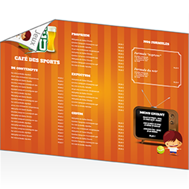 Menu spécial compétitions de tennis et resto à thème rolland garros
