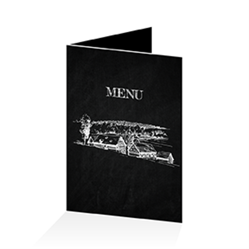 Menu fonds ardoise pour restaurants traditionnels et cuisine du terroir